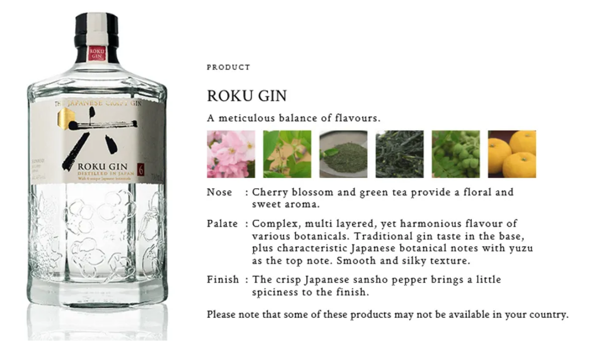 Roku Gin The Japanese Craft Gin 700ml - Min Hor Tong Malaysia Gift Hamper, Ginseng,Birdnest ...