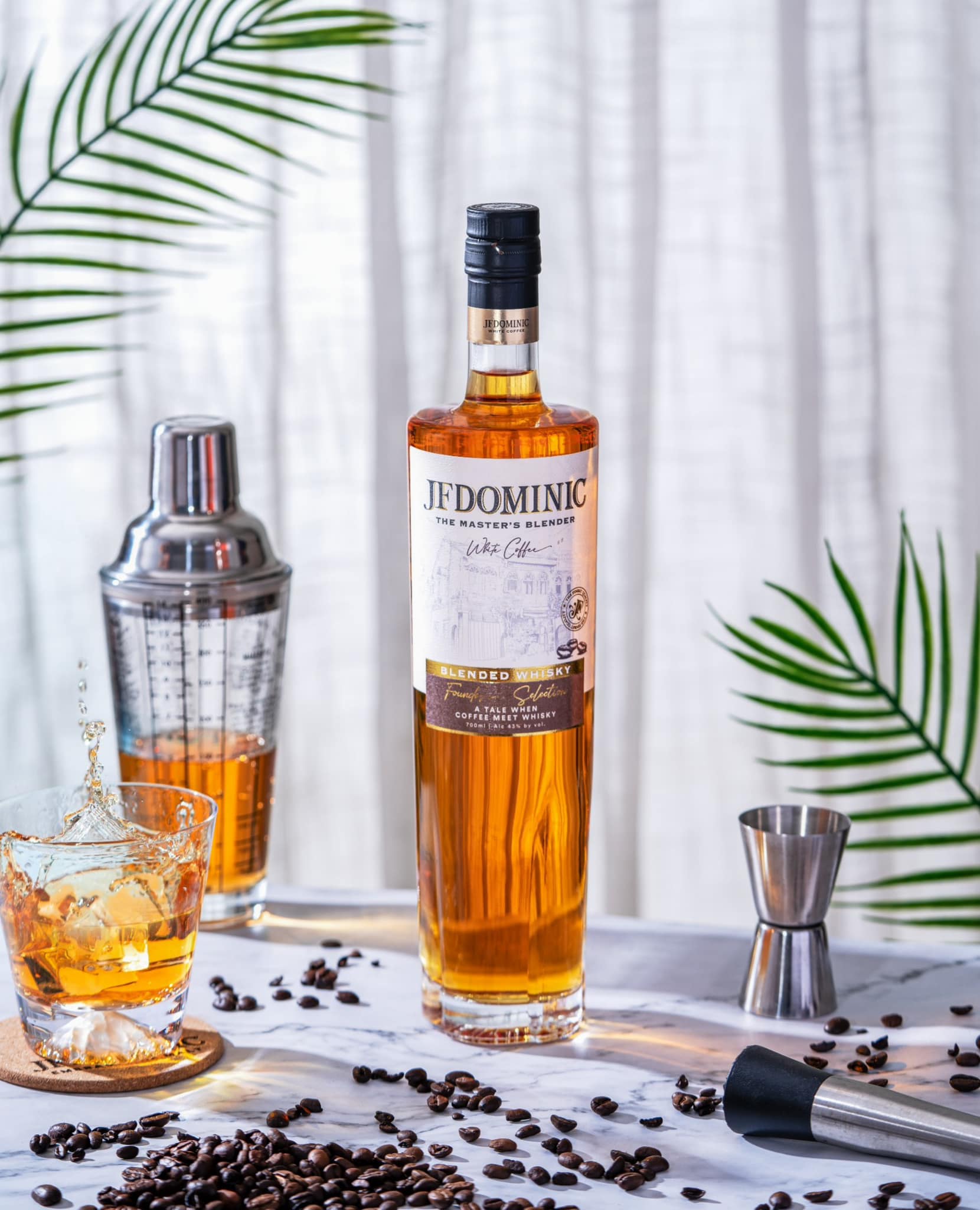 JF Dominic Signature Blended Whisky White Coffee 700ml - Min Hor Tong Malaysia Gift Hamper ...